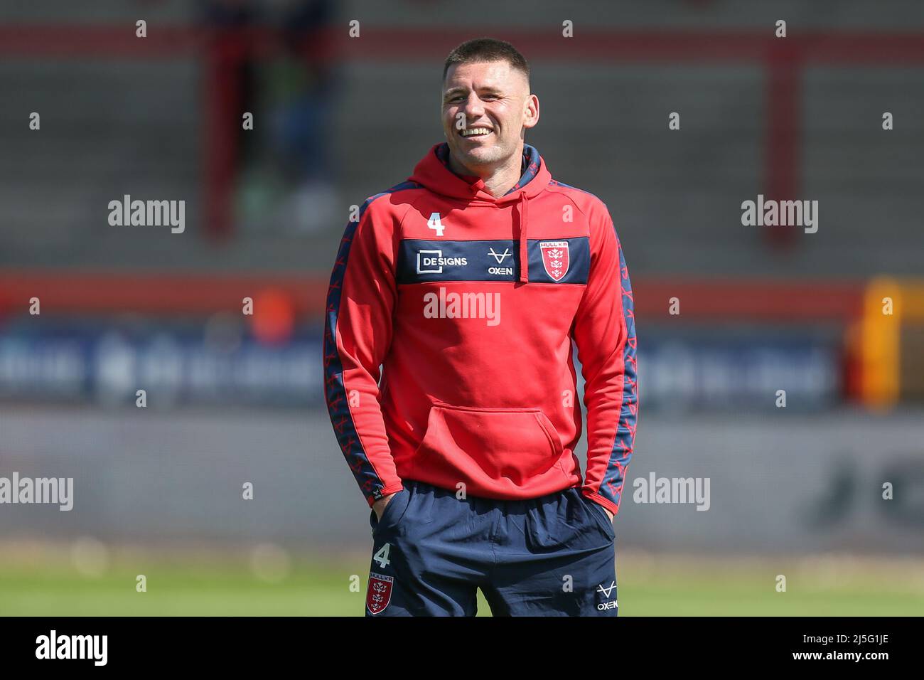 Shaun Kenny-Dowall #4 of Hull KR ahead of this afternoon's fixture ...
