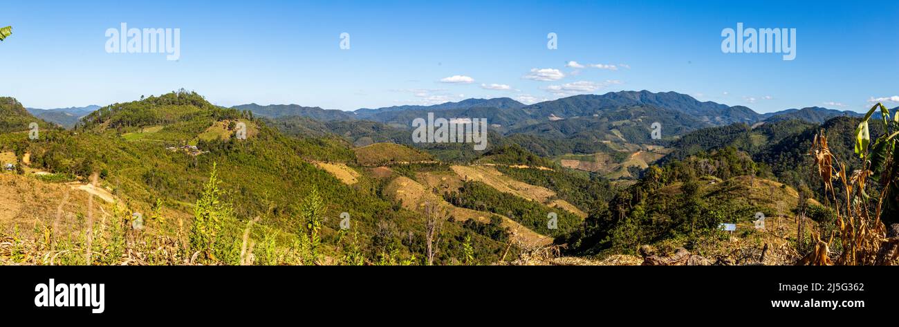 Pha Bong Viewpoint in Mae Hong Son, Thailand Stock Photo - Alamy