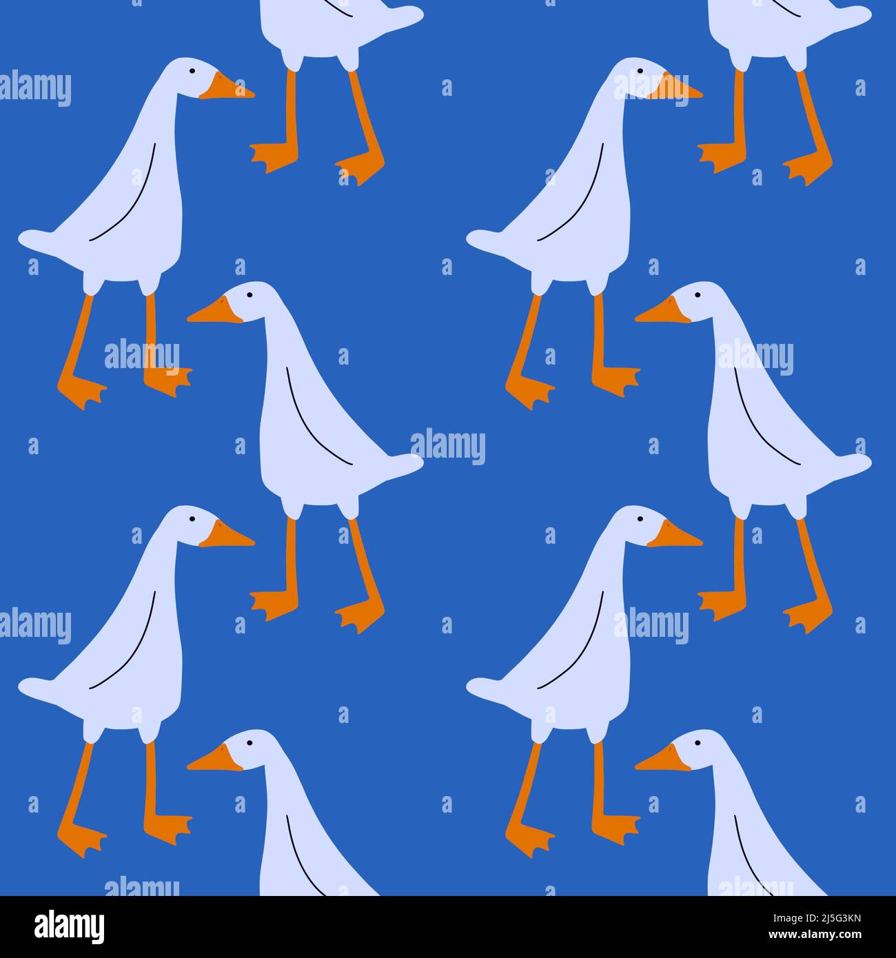 Animals seamless geese pattern for fabrics and packaging and gifts and ...