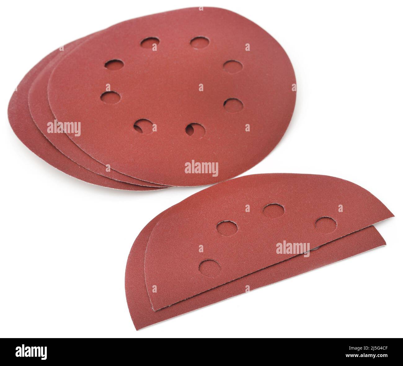 Sandpaper isolated over white background Stock Photo - Alamy