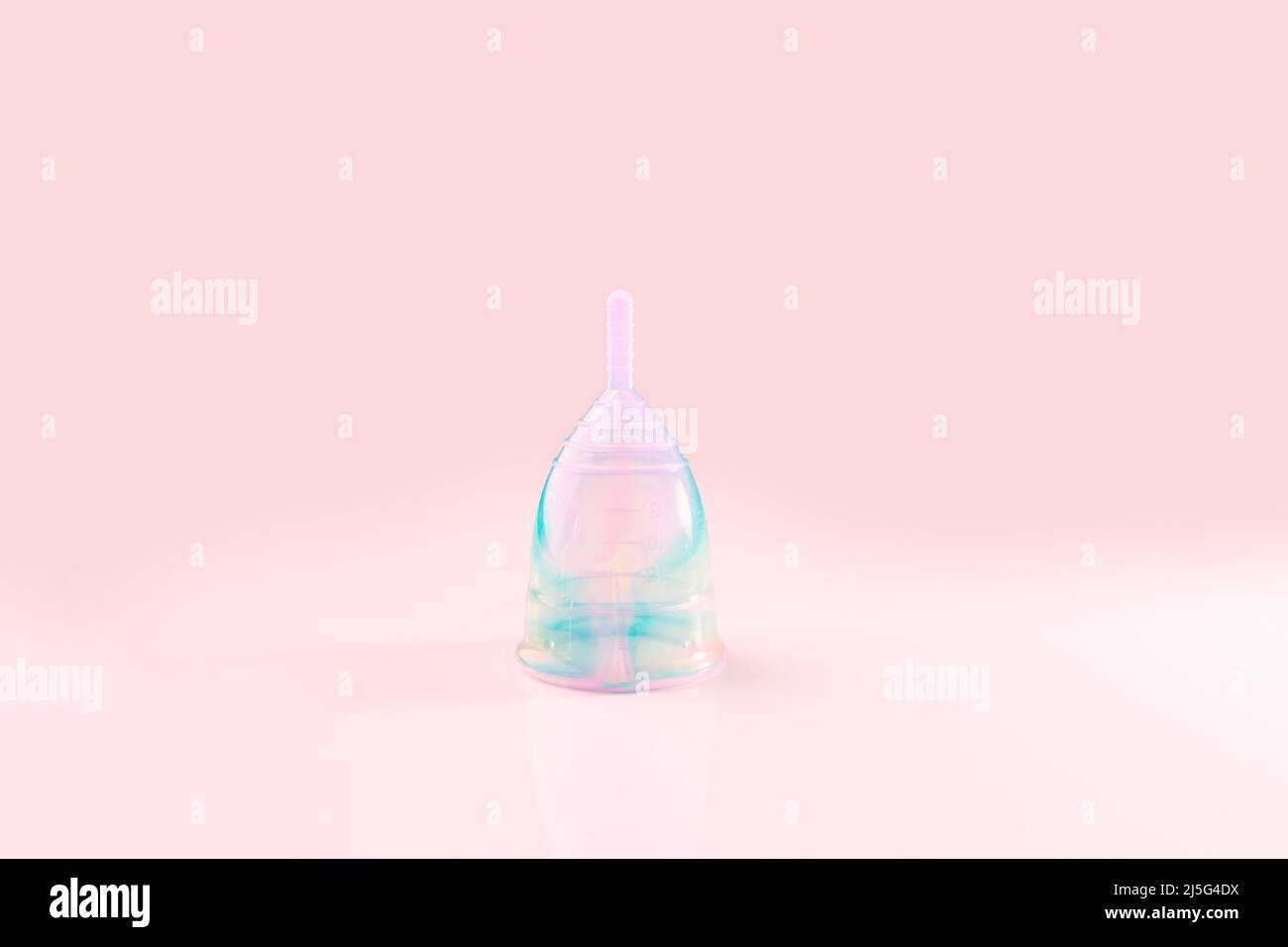 menstrual collector, rainbow colors, women hygienic period cup Stock ...