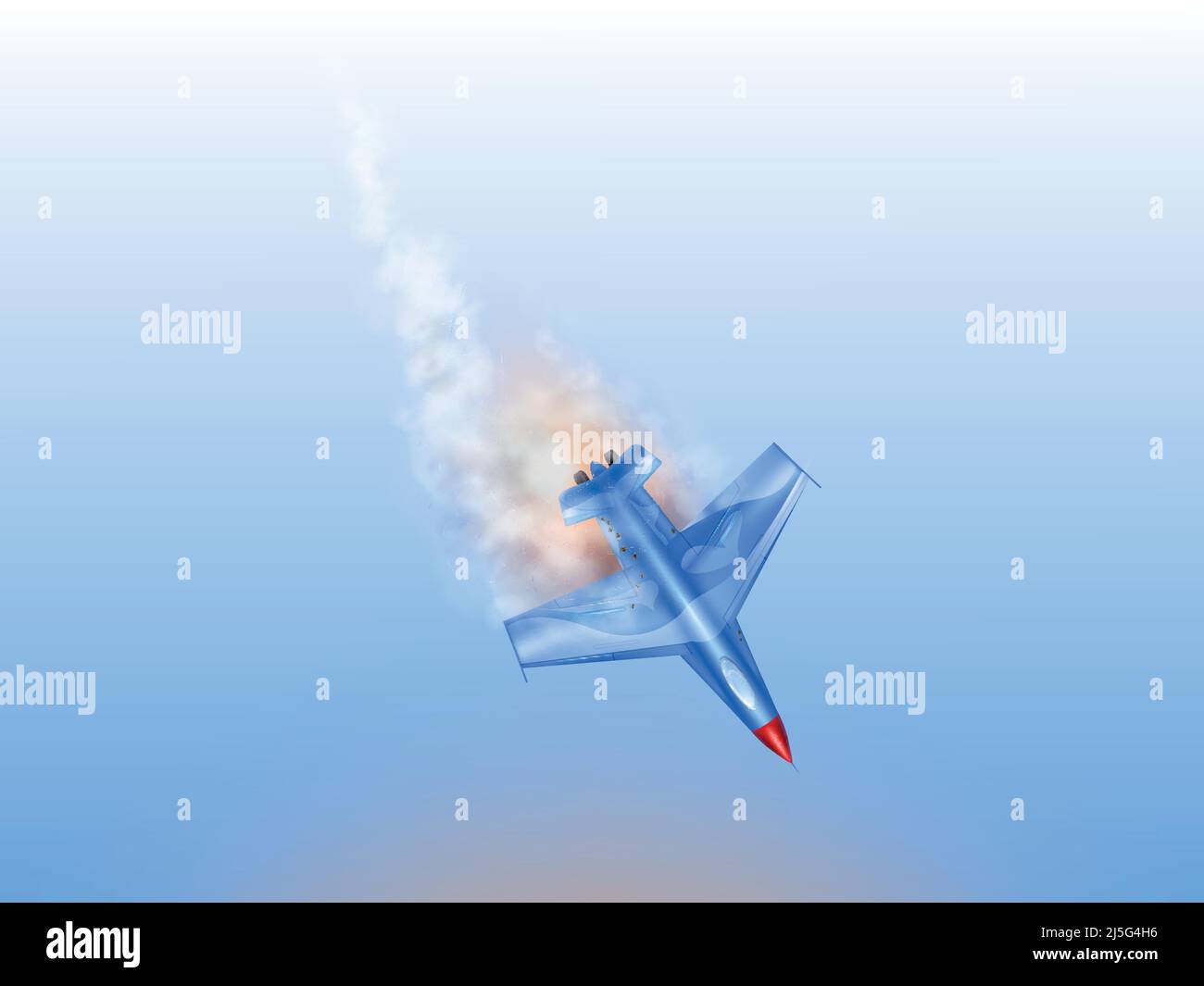 Fighter plane crash Stock Vector Images - Alamy