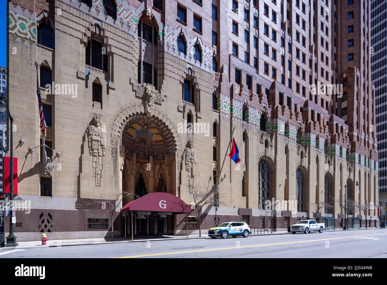 exterior of Guardian Building landmark skyscraper 500 Griswold Street ...
