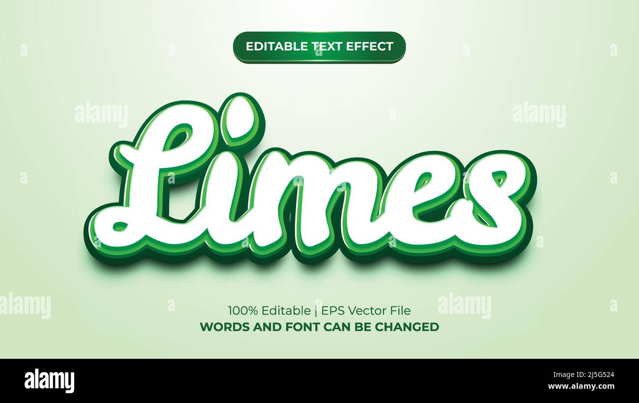 Retro font text effect Stock Vector Images - Alamy