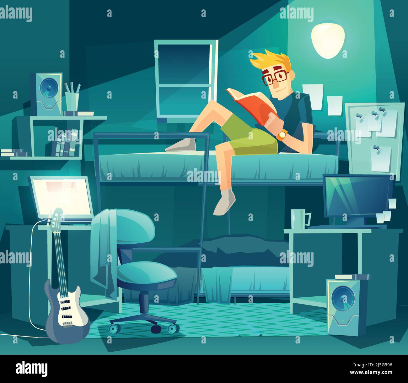 Uni room Stock Vector Images - Alamy