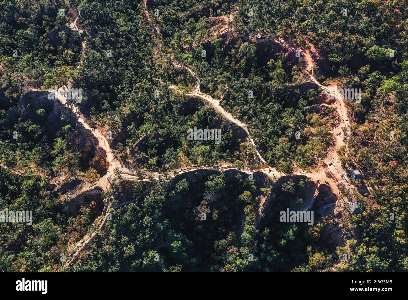 Aerial view of Pai Canyon in Pai, Mae Hong Son, Thailand Stock Photo ...