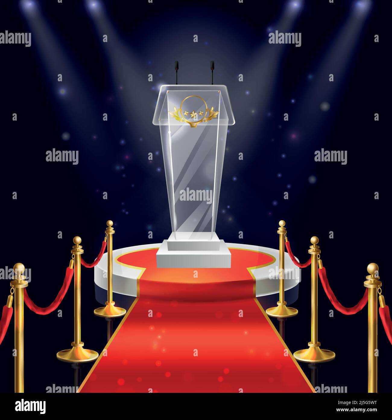 Interview celebrity red carpet microphone Stock Vector Images - Alamy
