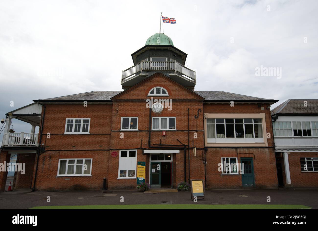 Club house at Brooklands museum Stock Photo - Alamy