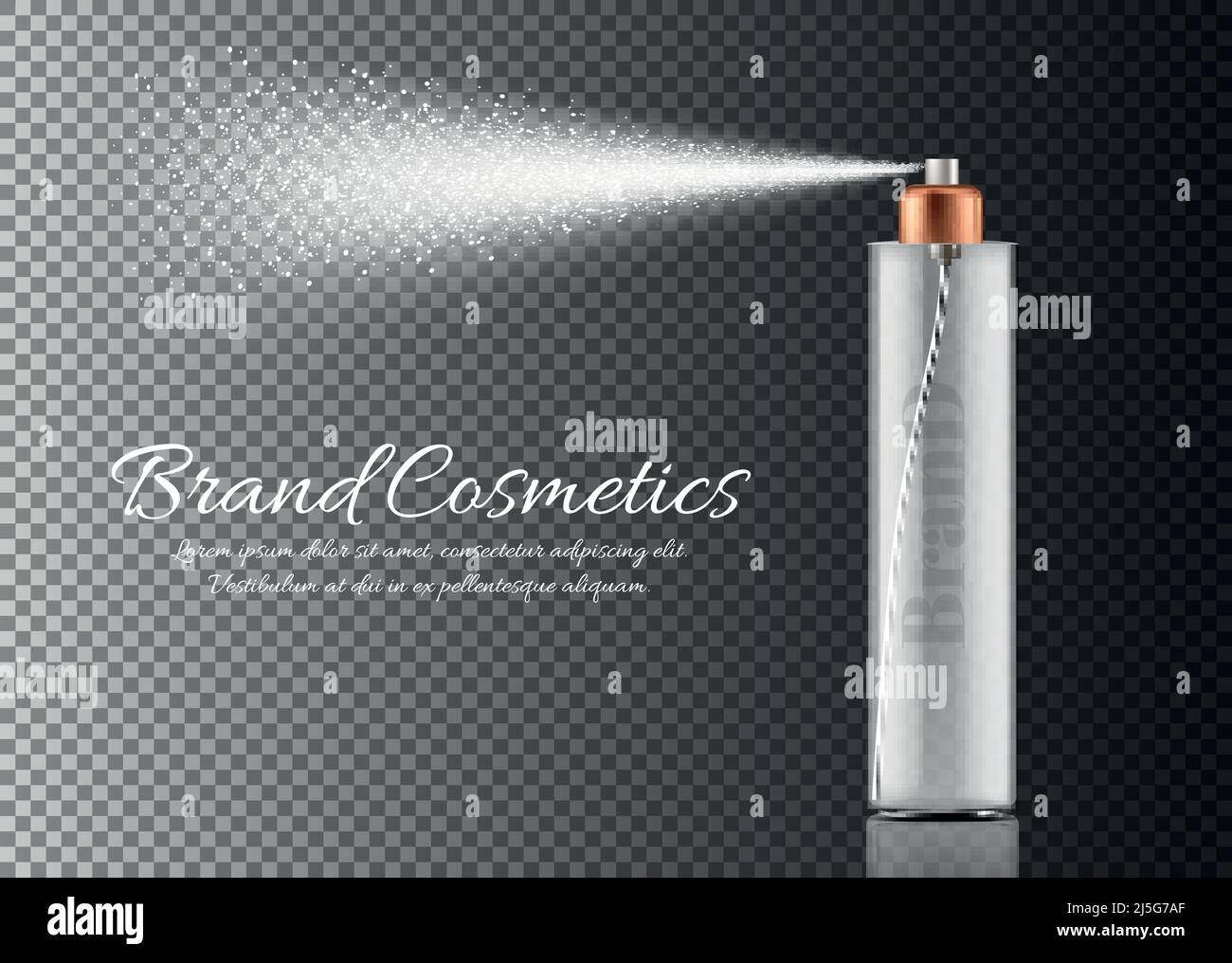 Vector realistic spray bottle isolated on transparent background ...