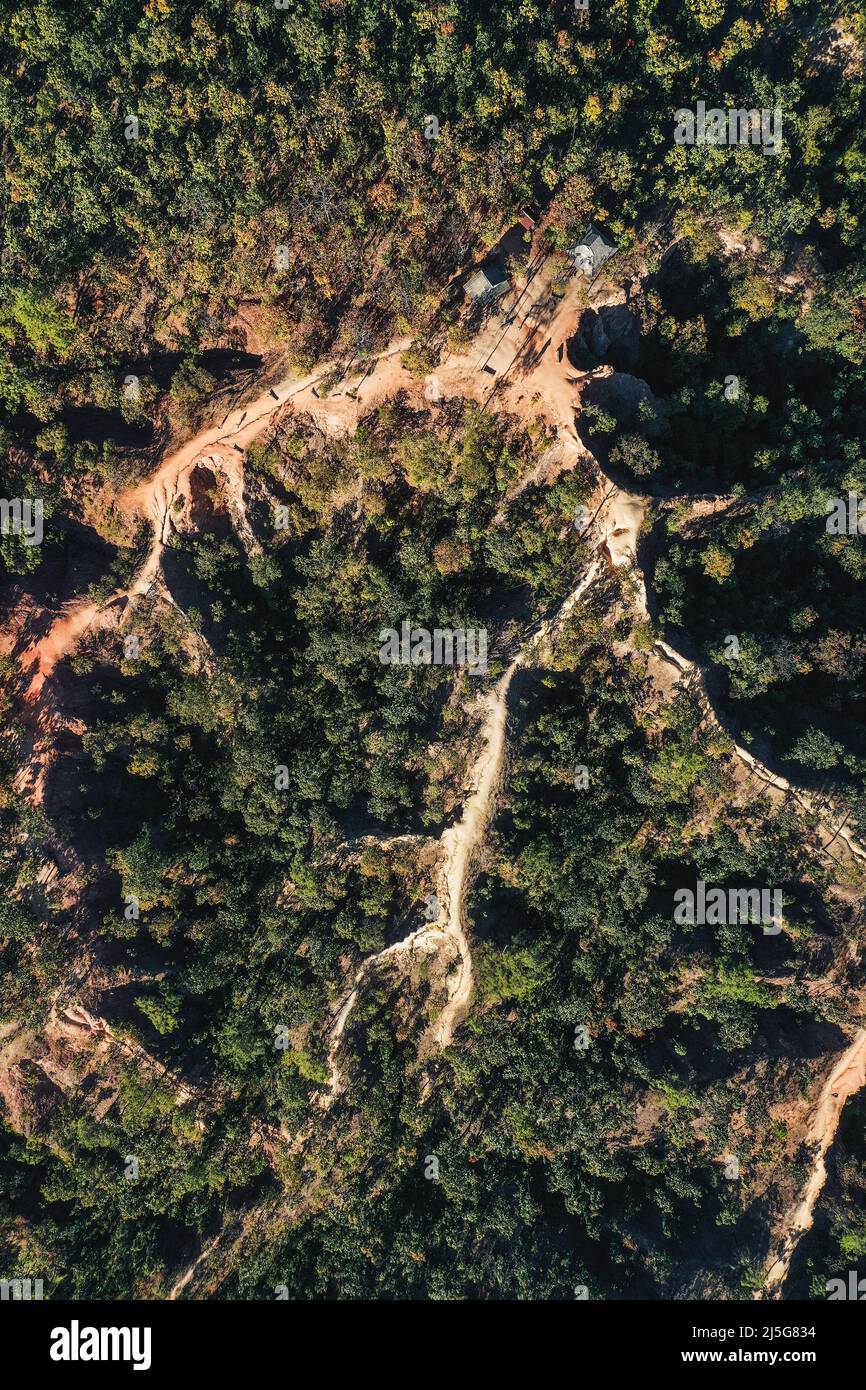 Aerial view of Pai Canyon in Pai, Mae Hong Son, Thailand Stock Photo ...