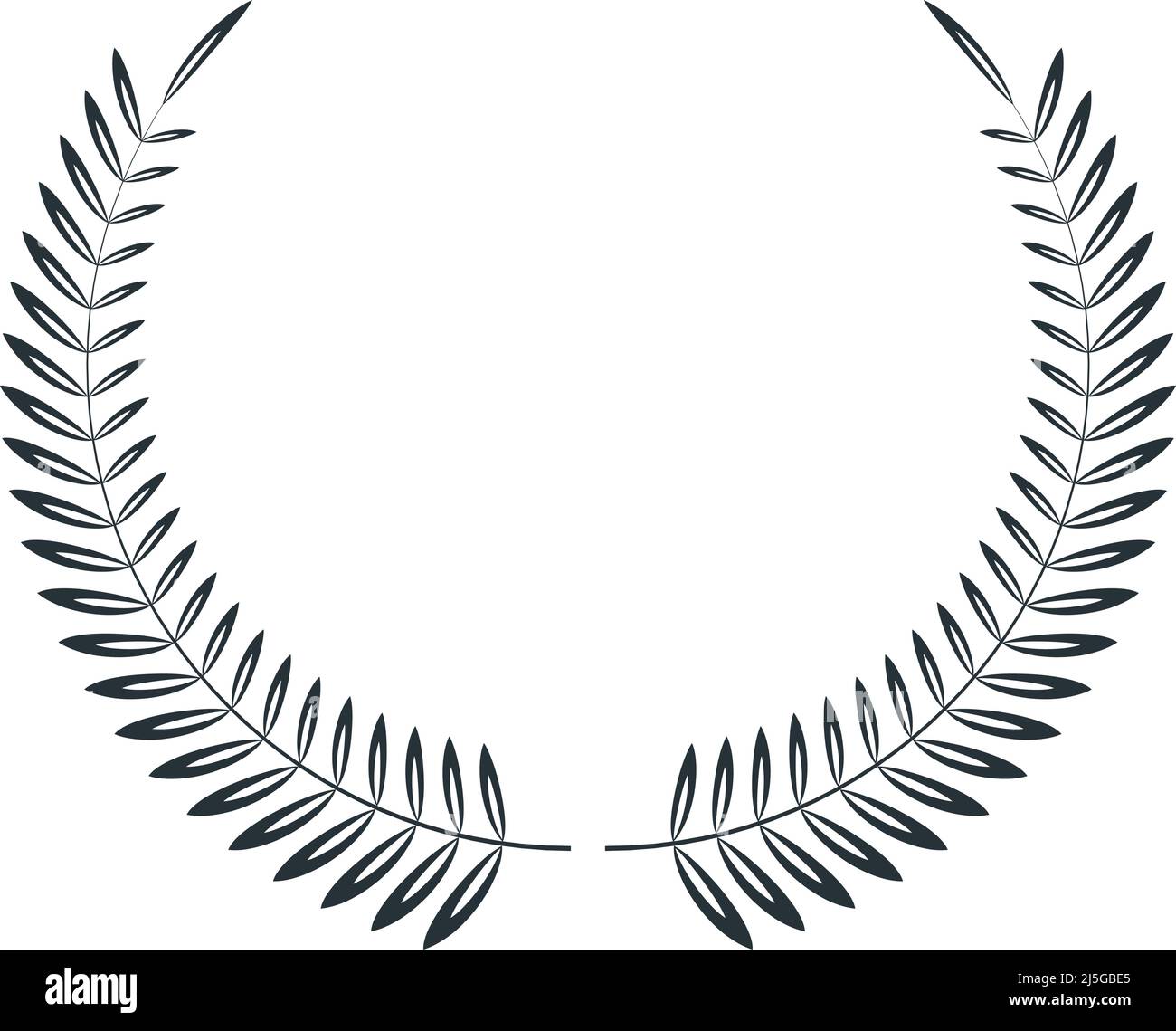 Award laurel decoration element. Laurel wreath. First place award Stock ...