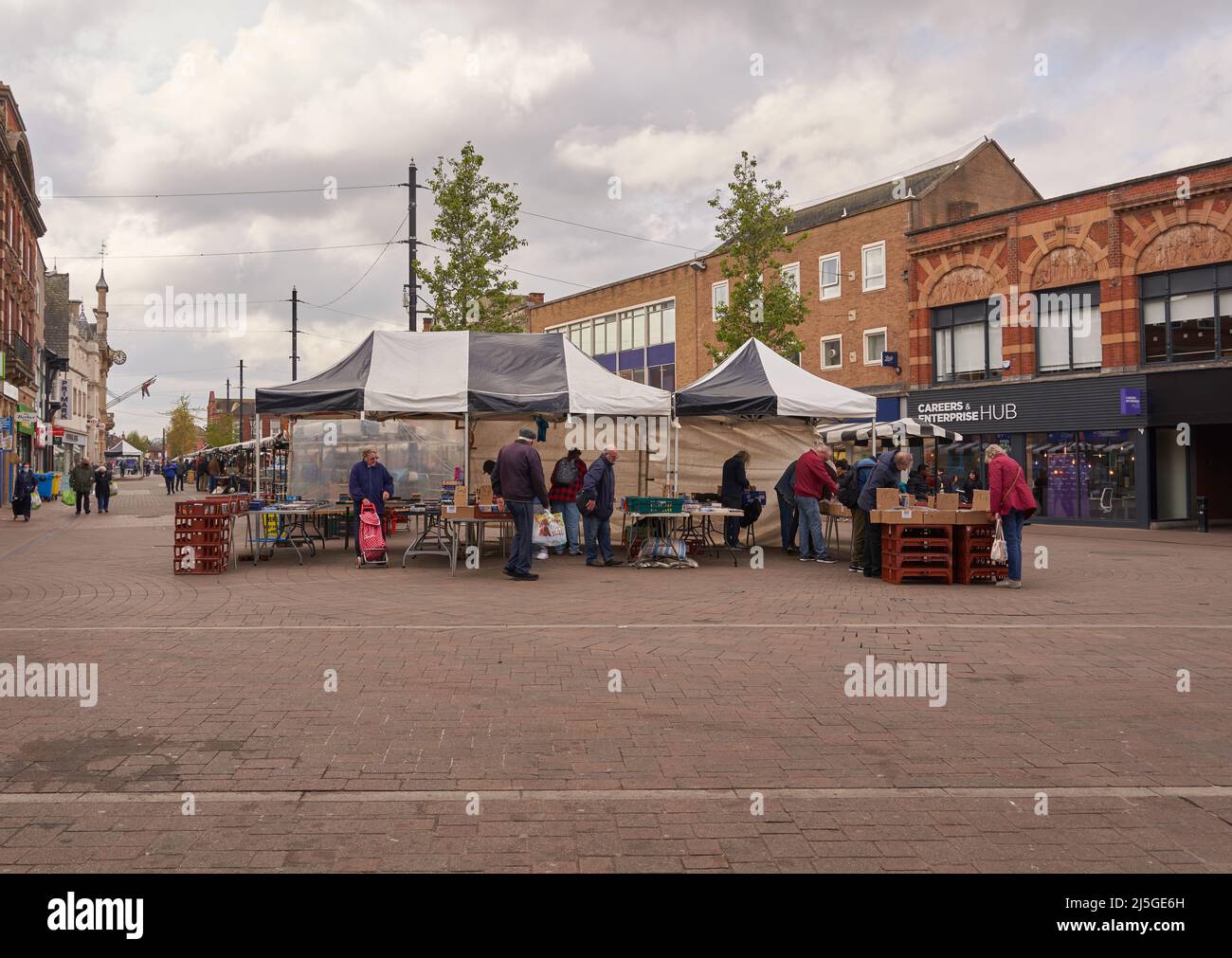 Market stall on a dull day Stock Photo - Alamy