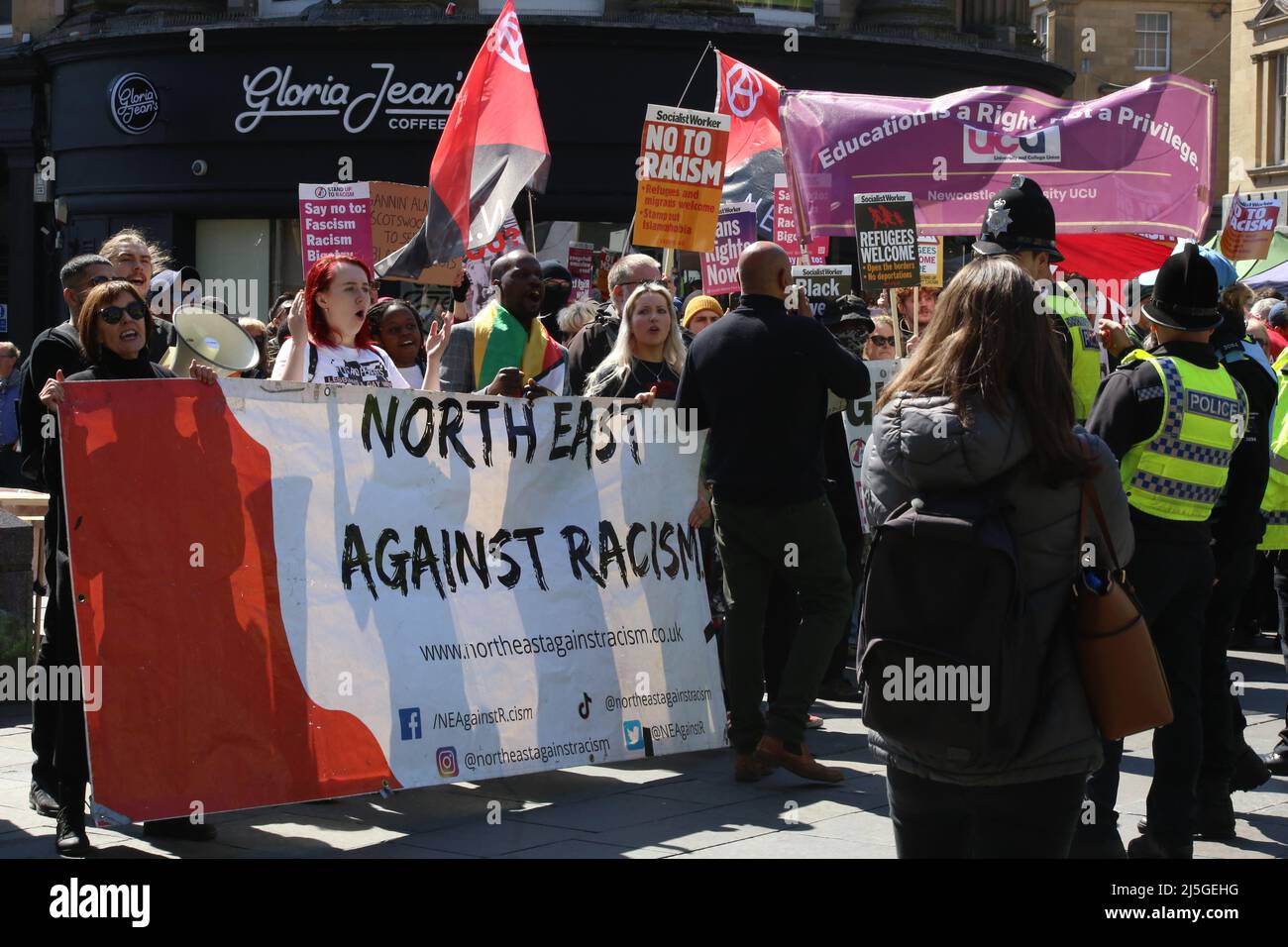 Stand Up To Racism Demo, Unite Against North East Frontline Patriots ...