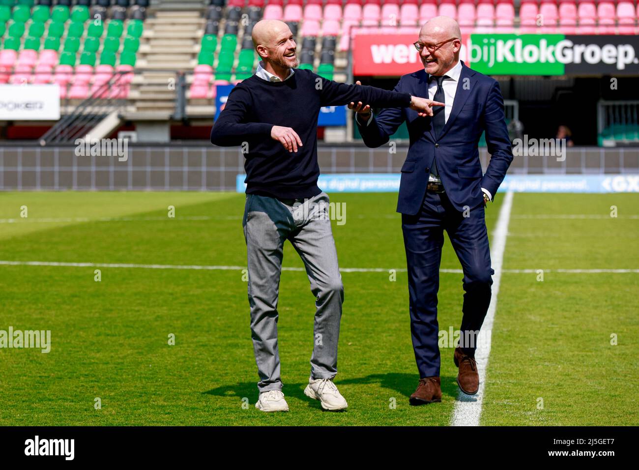 NIJMEGEN, NETHERLANDS - APRIL 23: Head Coach Erik ten Hag of Ajax ...