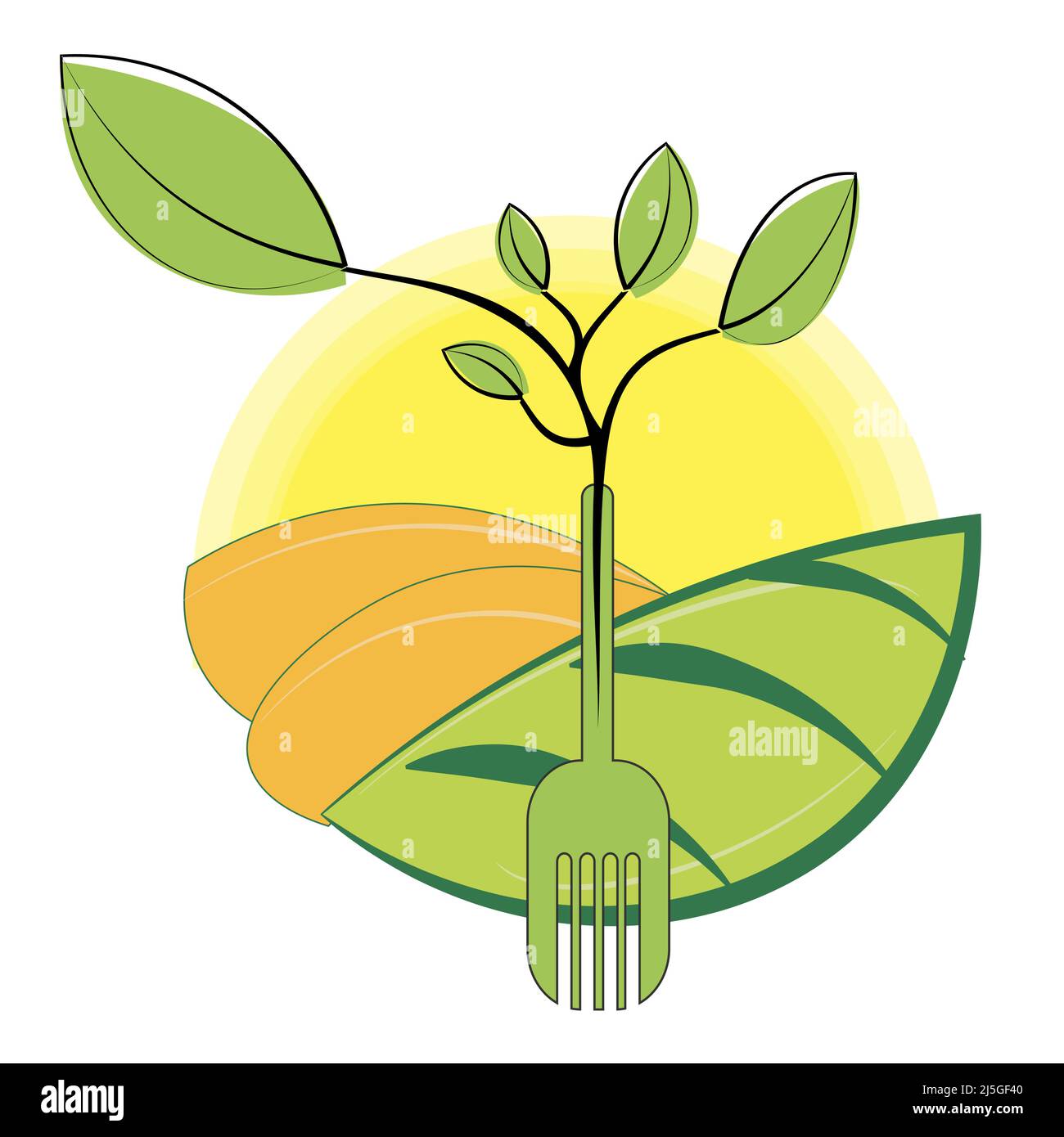 Vegan Food Vector Illustration - Plant based lifestyle Stock Vector ...