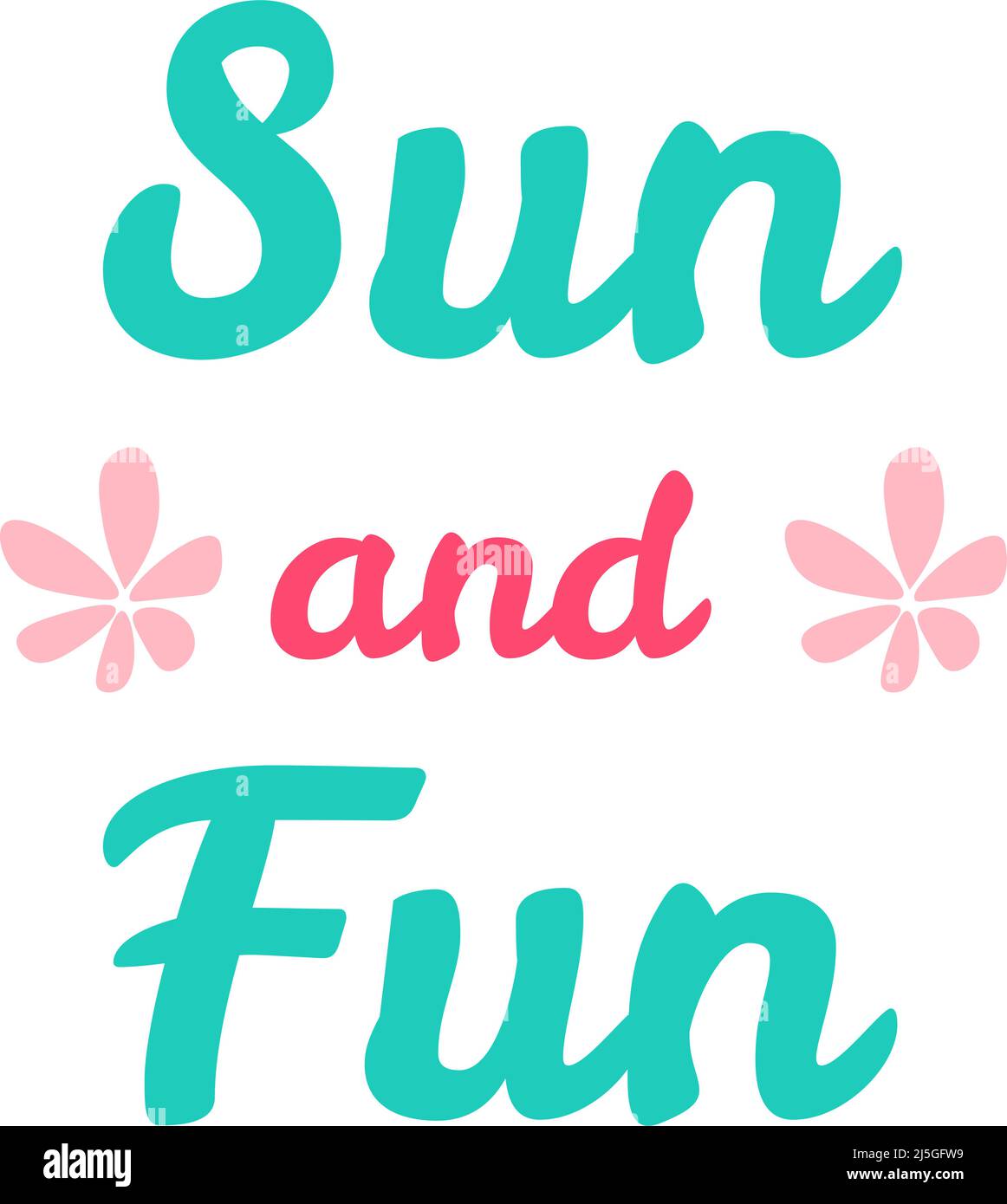 Fun and sun, summer season banner or postcard, invitation to ...