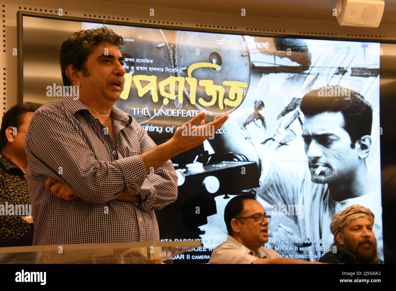 Kolkata, India. 23rd Apr, 2022. Anik Datta, noted film director talks ...
