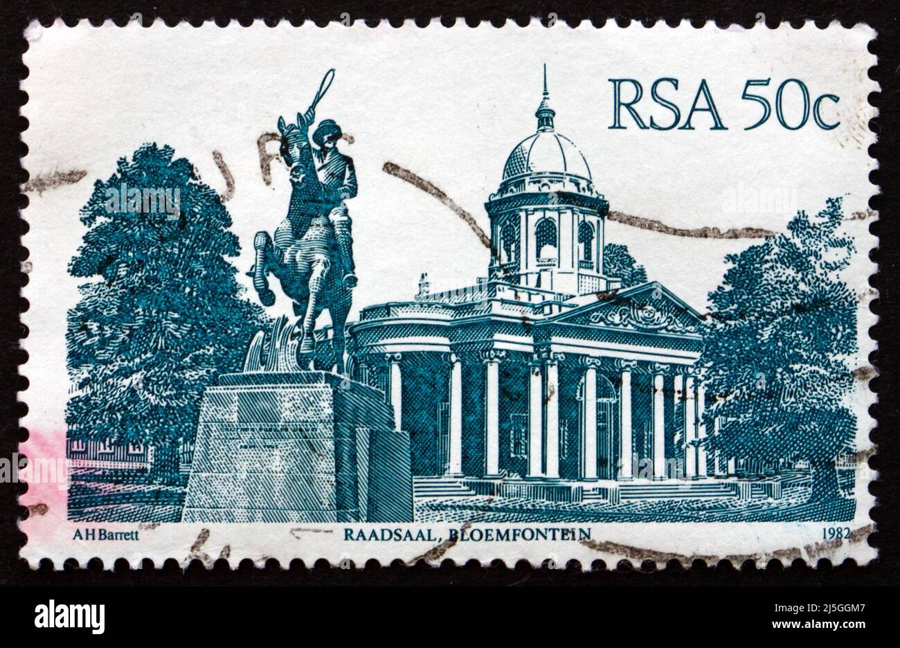 SOUTH AFRICA - CIRCA 1986: a stamp printed in South Africa shows ...