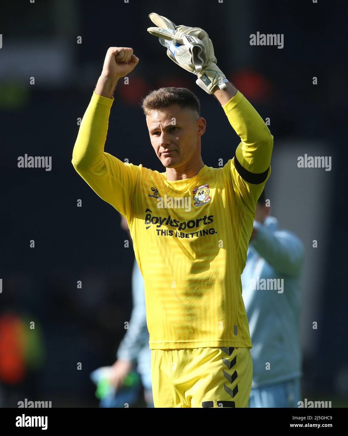 Coventry City goalkeeper Ben Wilson after the final whistle of the Sky ...