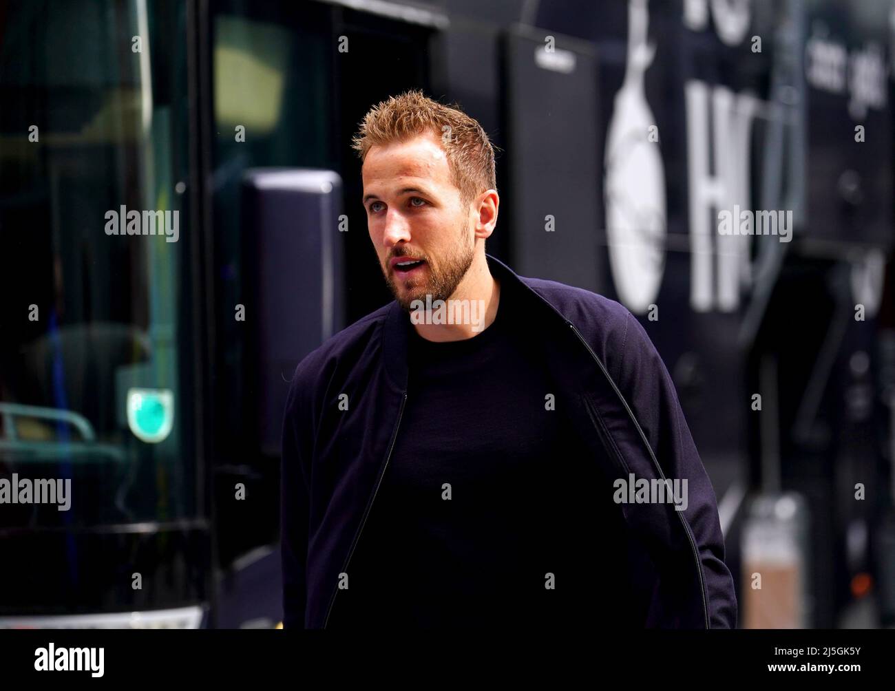 Tottenham team bus hi-res stock photography and images - Alamy