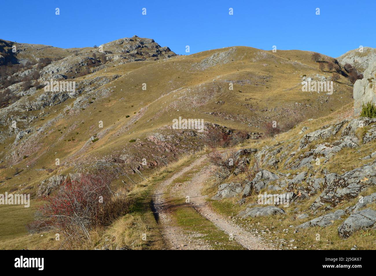 Hiking on Bjelašnica mountain, Obalj peak, Bosnia Stock Photo - Alamy