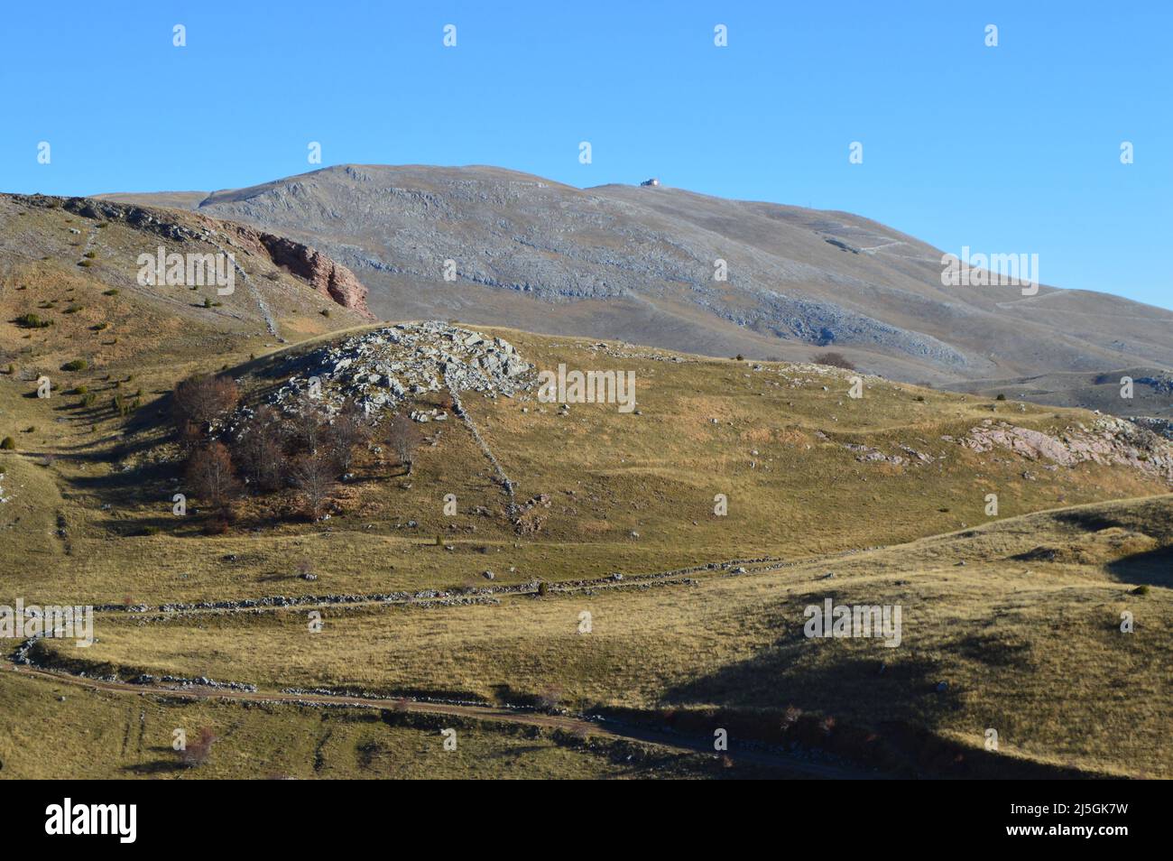 Hiking on Bjelašnica mountain, Obalj peak, Bosnia Stock Photo - Alamy