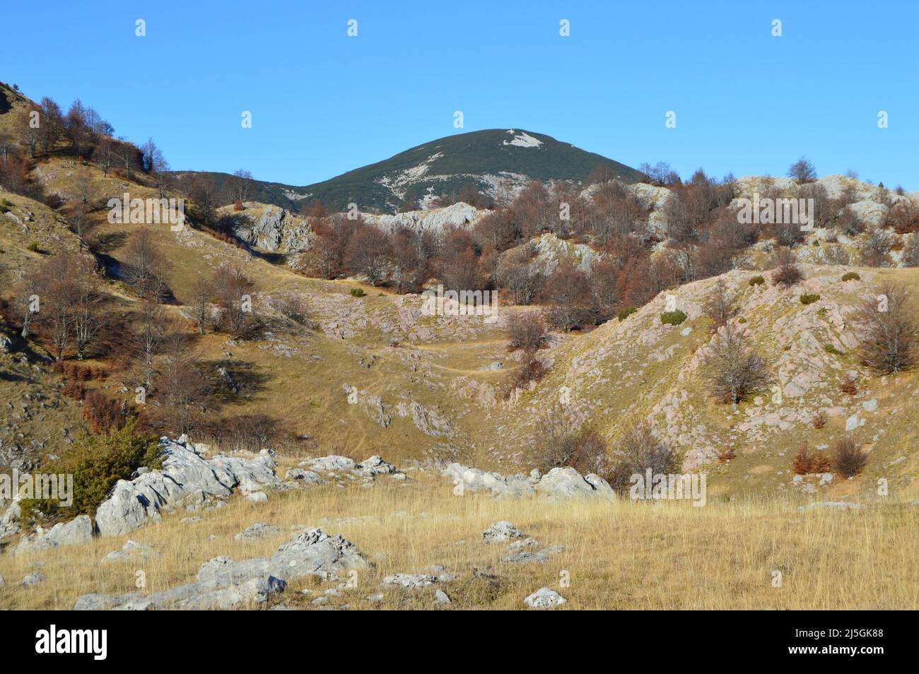 Hiking on Bjelašnica mountain, Obalj peak, Bosnia Stock Photo - Alamy
