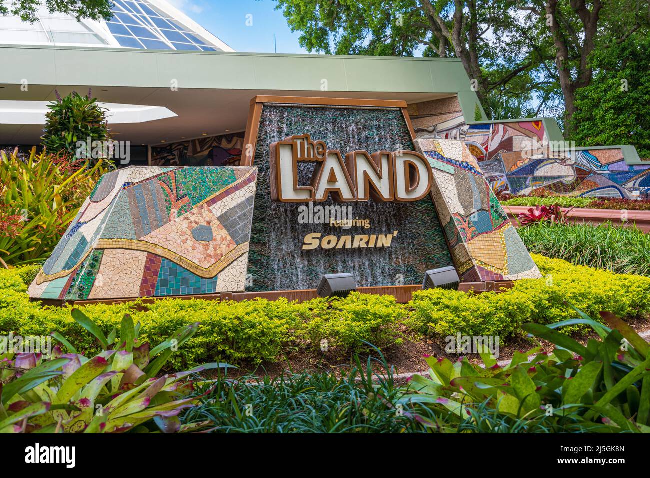 Entrance to The Land pavilion at EPCOT - Walt Disney World Resort, Lake Buena Vista, Florida ...