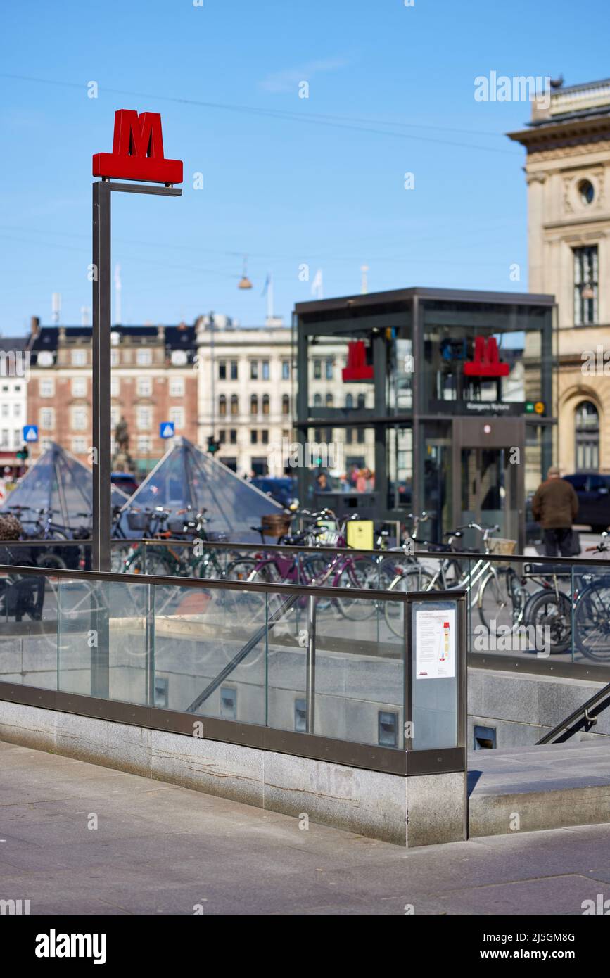 Kongens Nytorv Metro station, Copenhagen, Denmark Stock Photo - Alamy