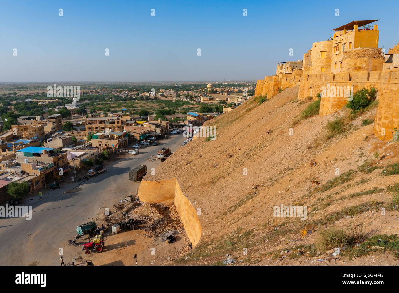 Jaisalmer, Rajasthan, India - October 13, 2019 : Great walls of ...