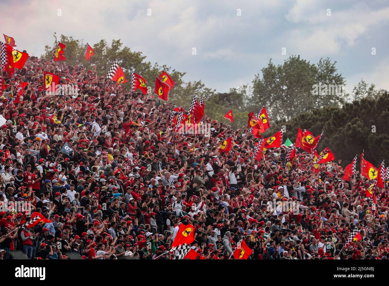 Ferrari fans in grandstand hi-res stock photography and images - Alamy