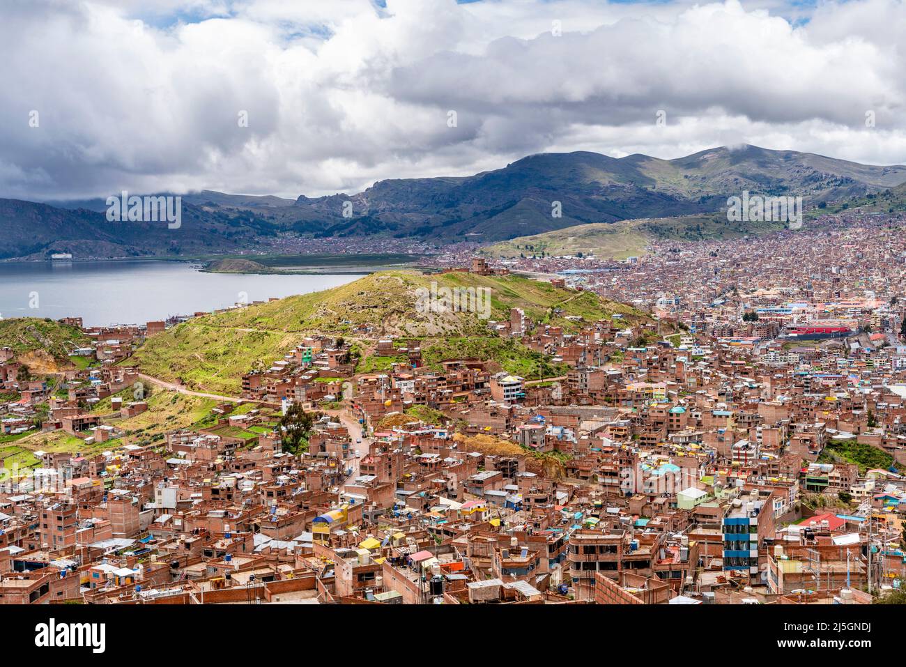 The Skyline Of The City Of Puno, Puno Province, Peru Stock Photo - Alamy