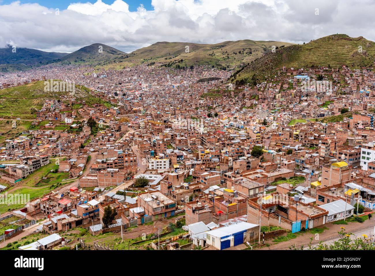 The Skyline Of The City Of Puno, Puno Province, Peru Stock Photo - Alamy