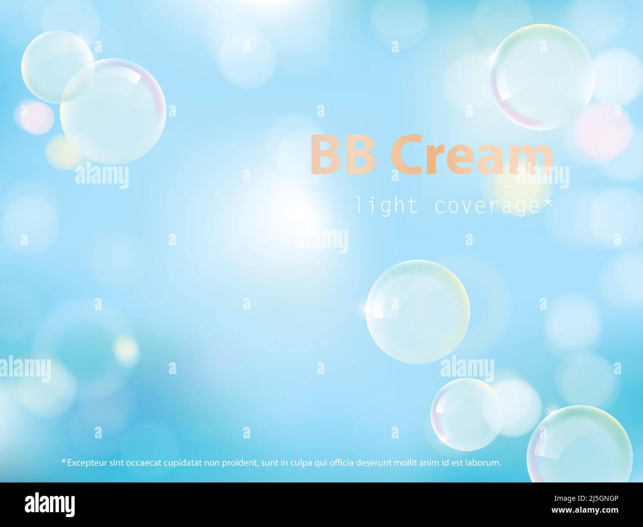 Advertising poster for cosmetic product, perfect bb cream providing ...
