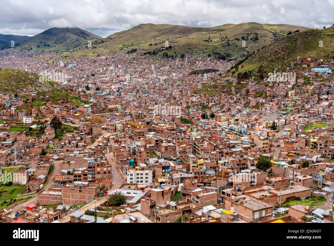 The Skyline Of The City Of Puno, Puno Province, Peru Stock Photo - Alamy