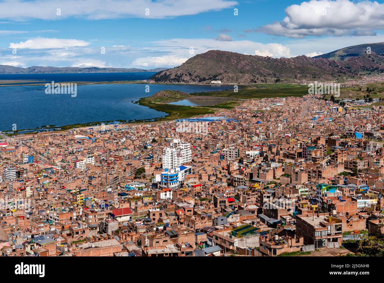 The Skyline Of The City Of Puno, Puno Province, Peru Stock Photo - Alamy