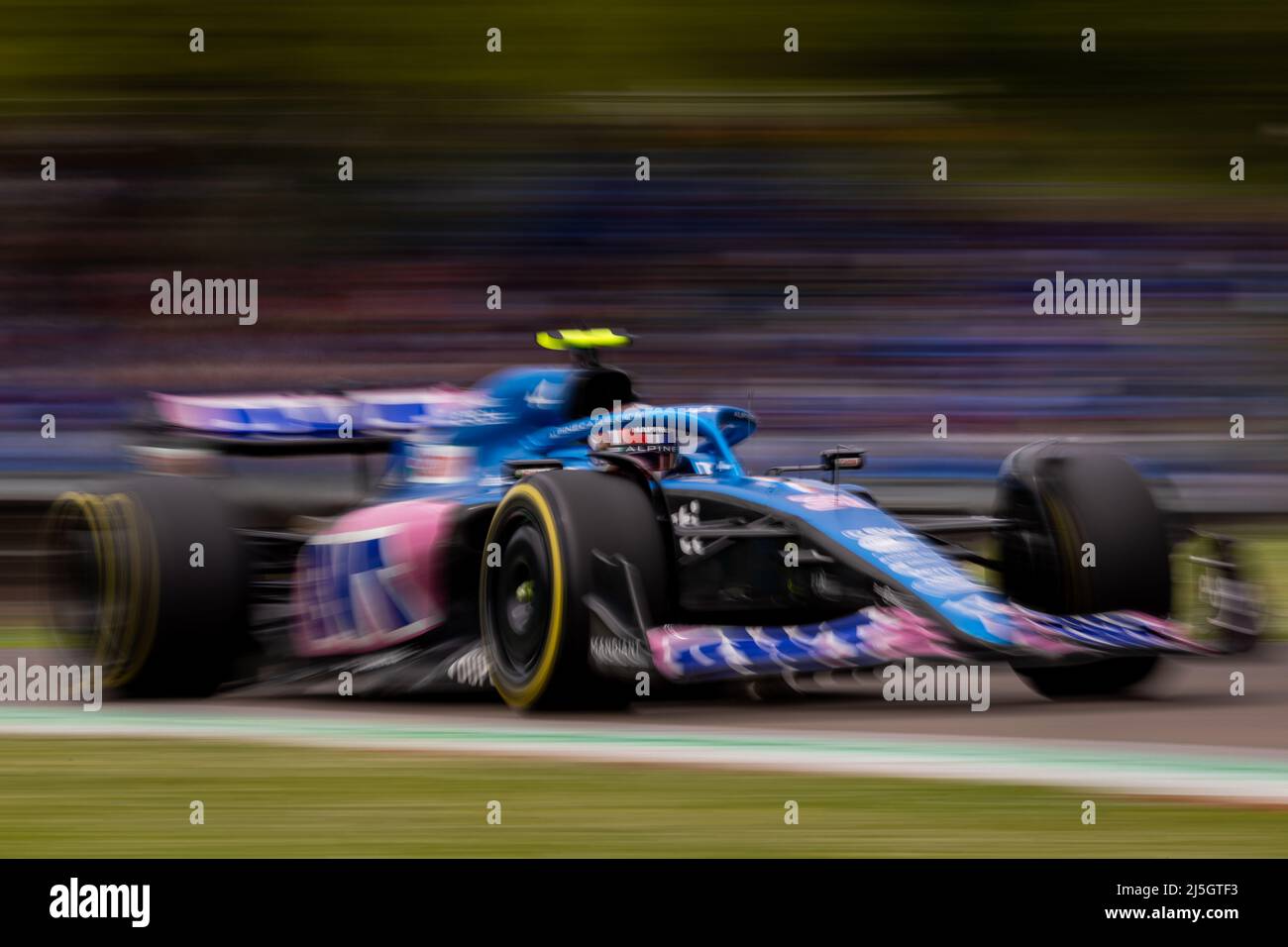 Esteban Ocon (FRA) Alpine F1 Team A522. 23.04.2022. Formula 1 World Championship, Rd 4, Emilia ...