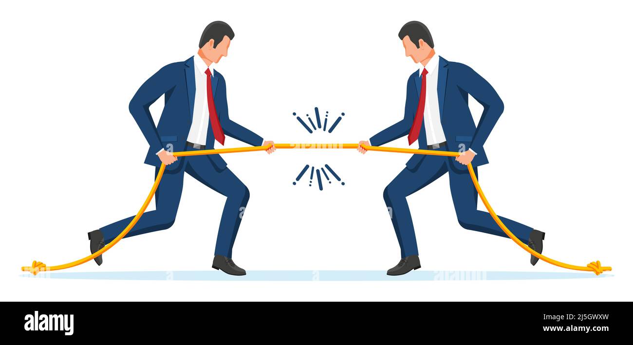 Two men pulling Stock Vector Images - Alamy