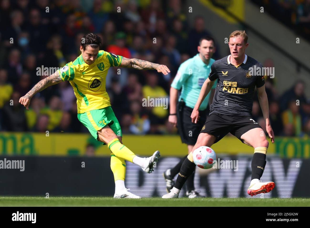 Carrow Road, Norwich, Norfolk, UK. 23rd Apr, 2022. Premier League ...