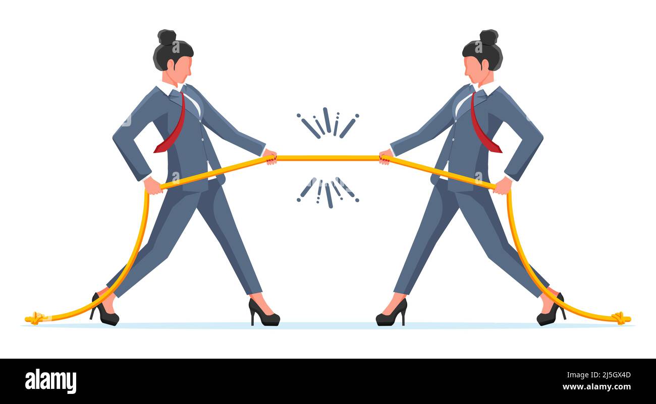 Two person rope Stock Vector Images - Alamy