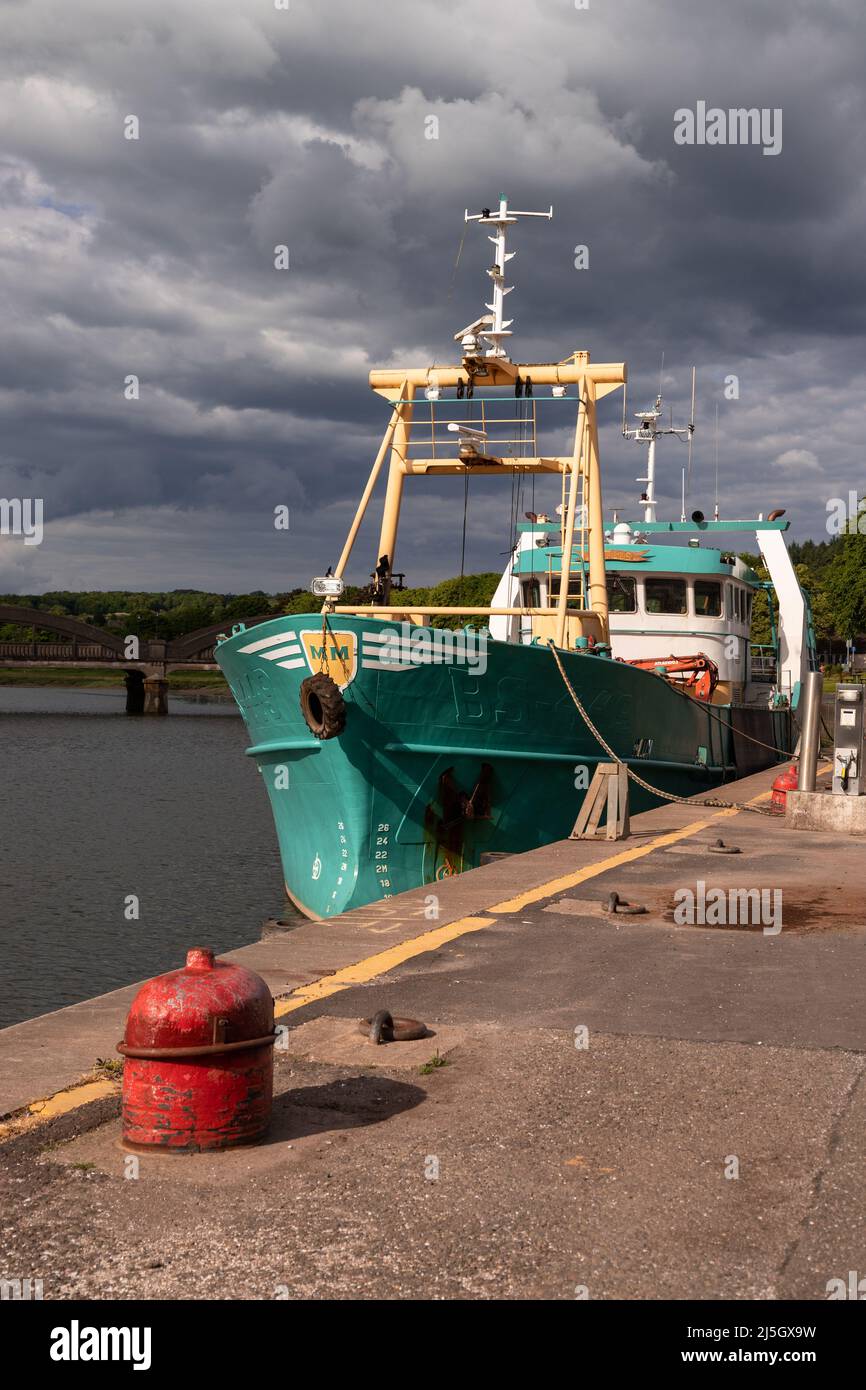 Ship docked at Kirkcudbright, Dumfries and Galloway, Scotland Stock ...