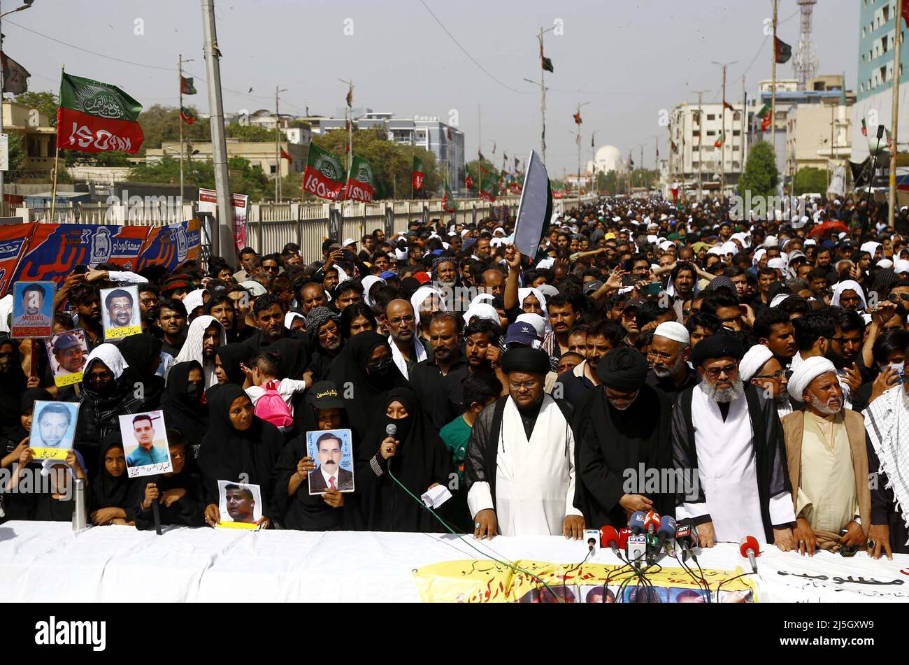 Members of Shia Community are holding protest demonstration for ...