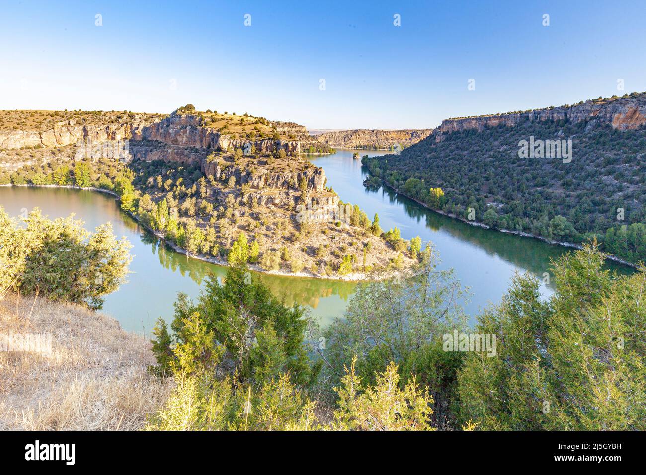 Natural Park of Hoces del Rio Duraton, Segovia, Spain Stock Photo - Alamy