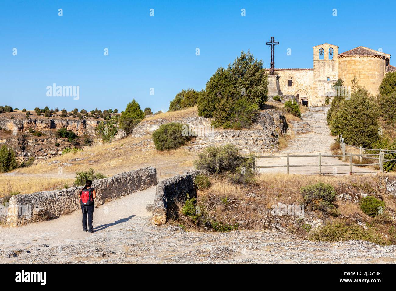 San Frutos ermitage in the Natural Park of Hoces del Rio Duraton ...