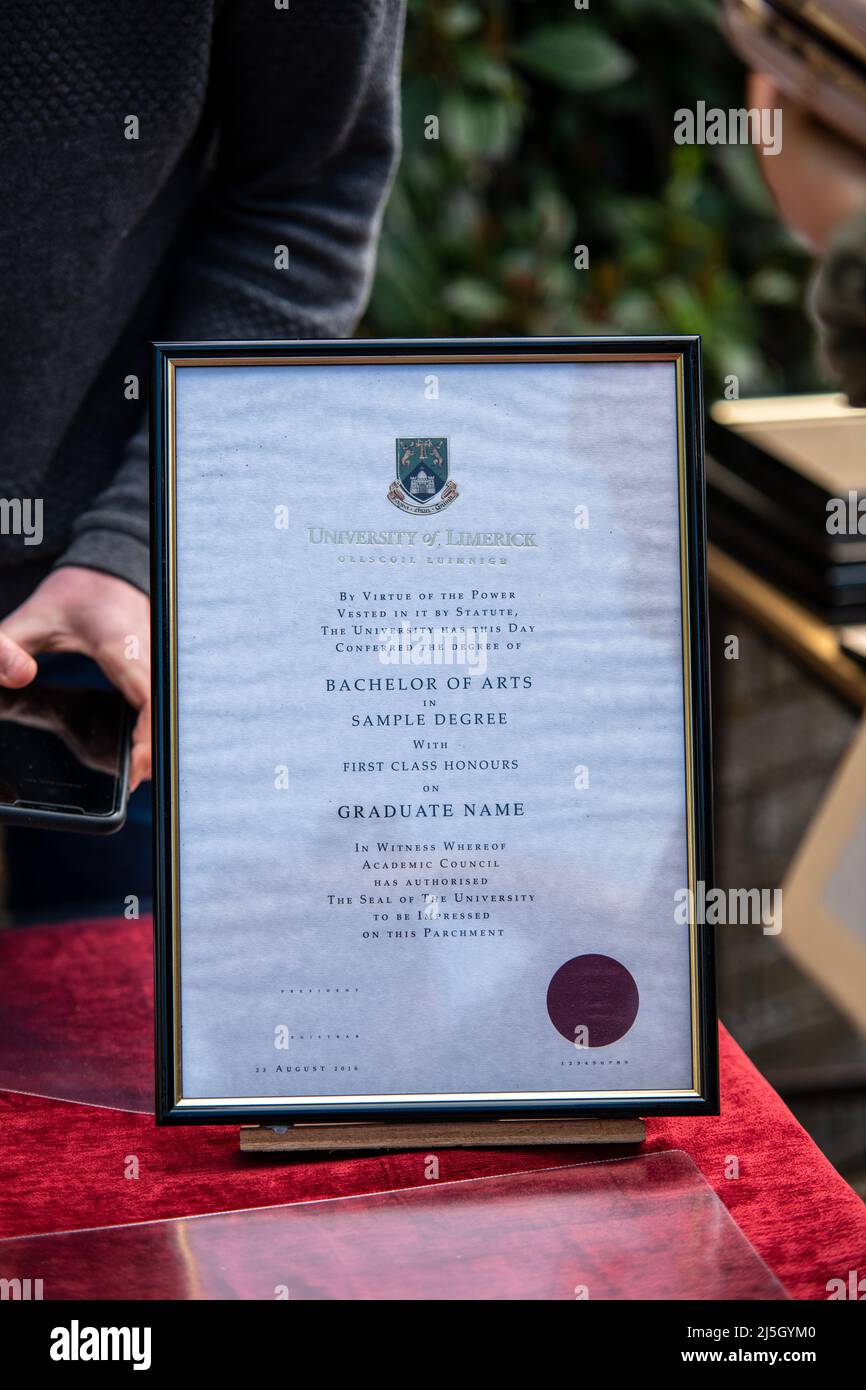 Graduation ceremony and presentation of diplomas to the students of the ...