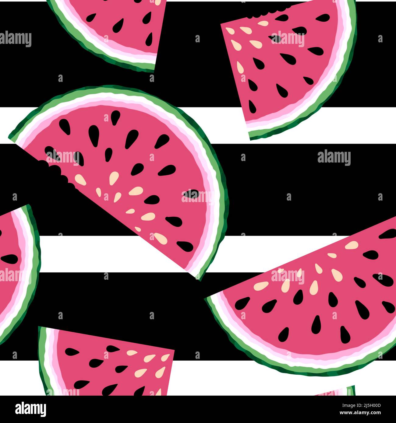 Summer seamless watermelon pattern for packaging and gifts and cards ...