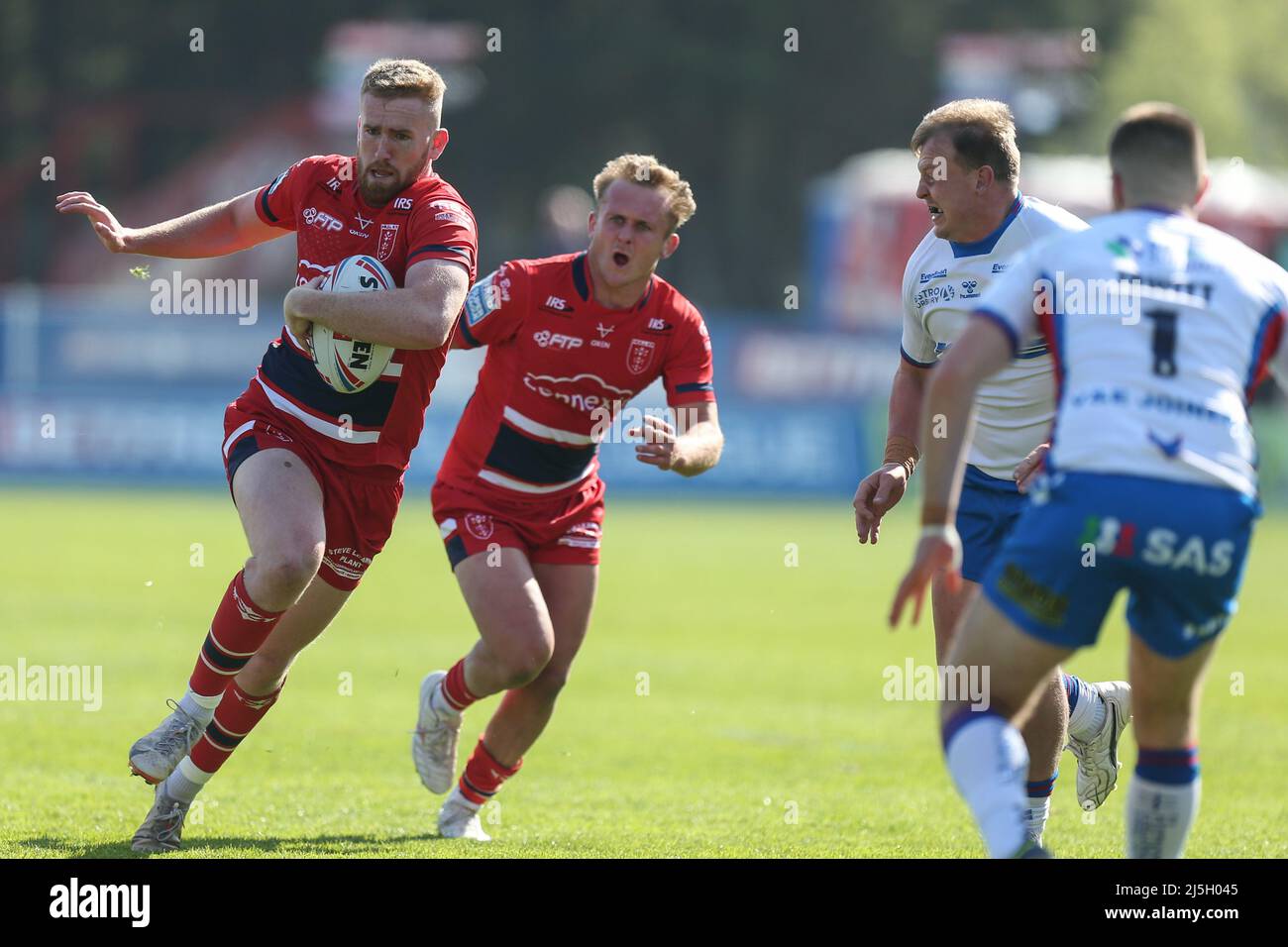 Rowan Milnes #21 of Hull KR in action during the game Stock Photo - Alamy