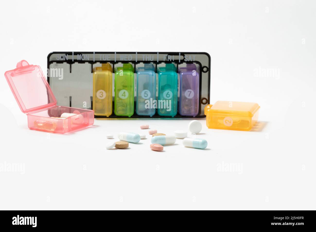 Pill dispenser hi-res stock photography and images - Alamy