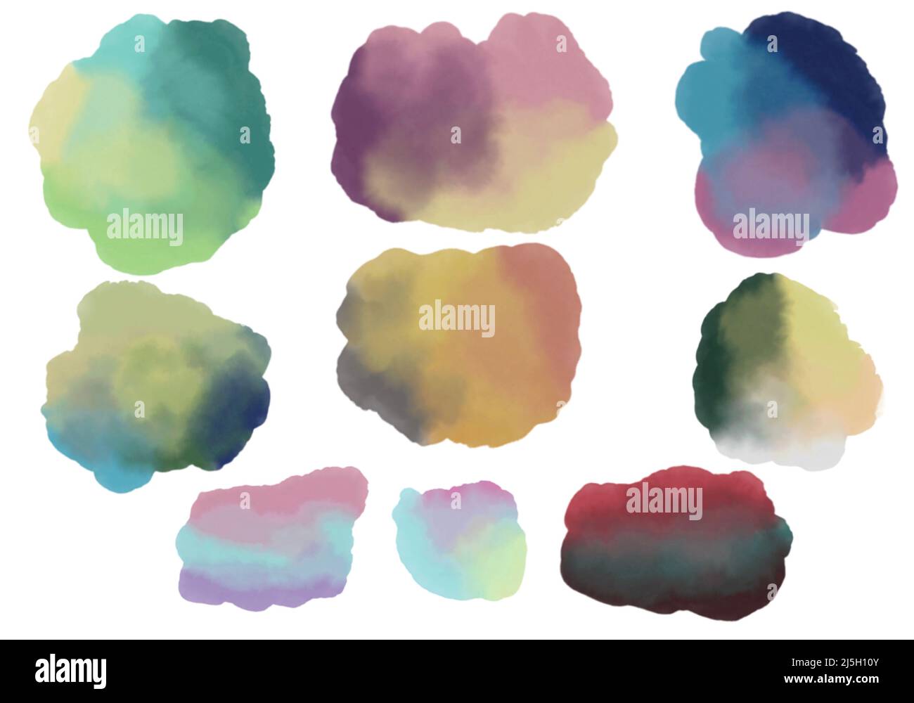 Set coloured paint spots stickers for fabrics and textiles and linens ...