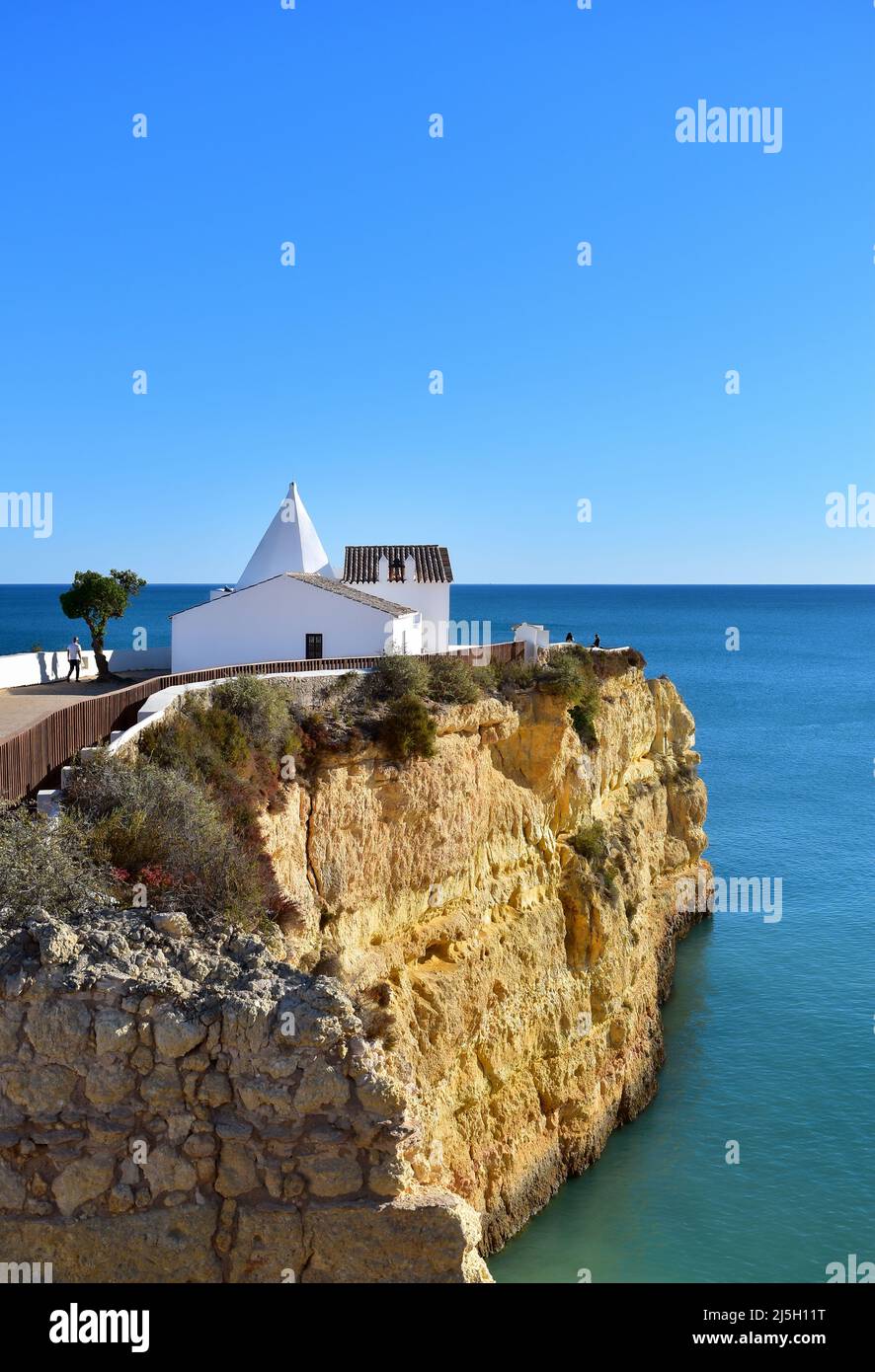 Chapel of Nossa Senhora da Rocha (Our Lady of the Rock) on top of the ...